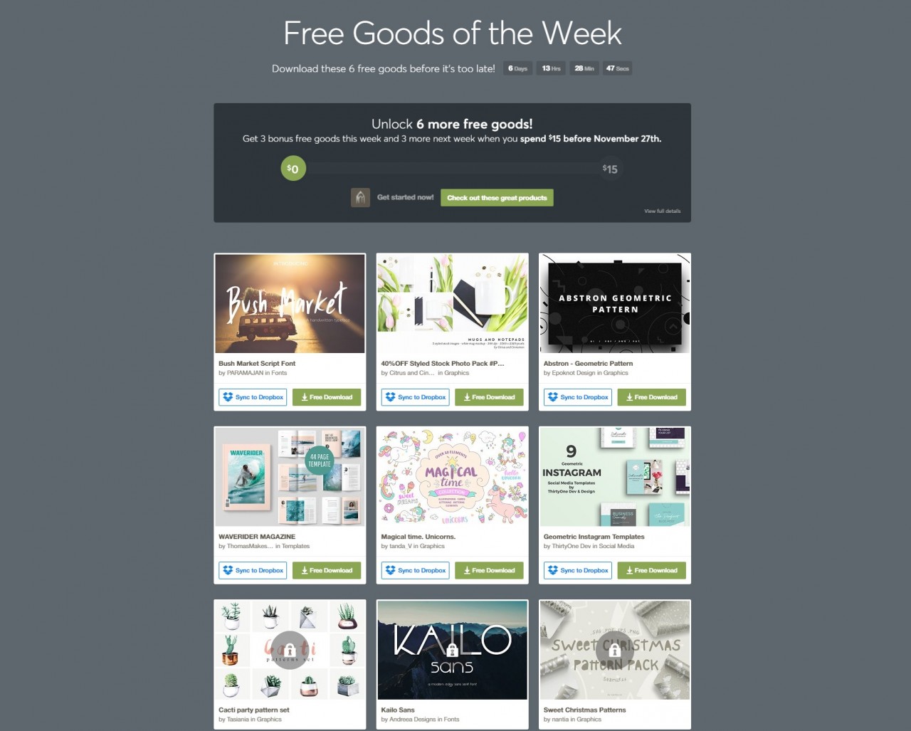 Free Goods Of The Week – Nov. 13 • Xtreme Freelance