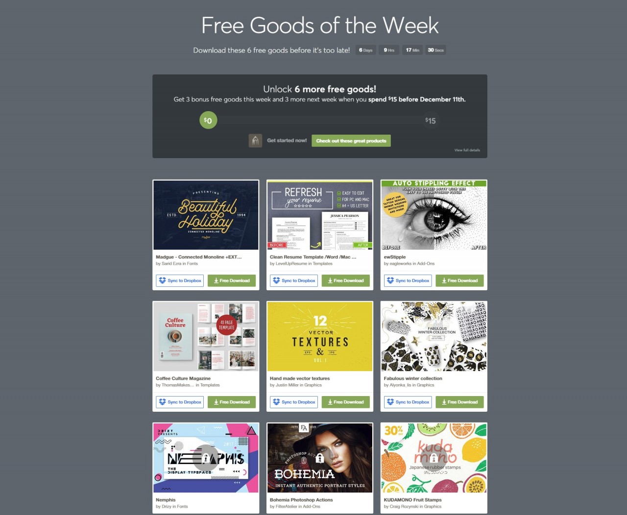 Free Goods Of The Week – Nov. 27 • Xtreme Freelance