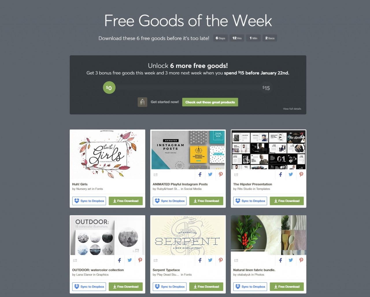 Free Goods Of The Week – Jan.08 • Xtreme Freelance